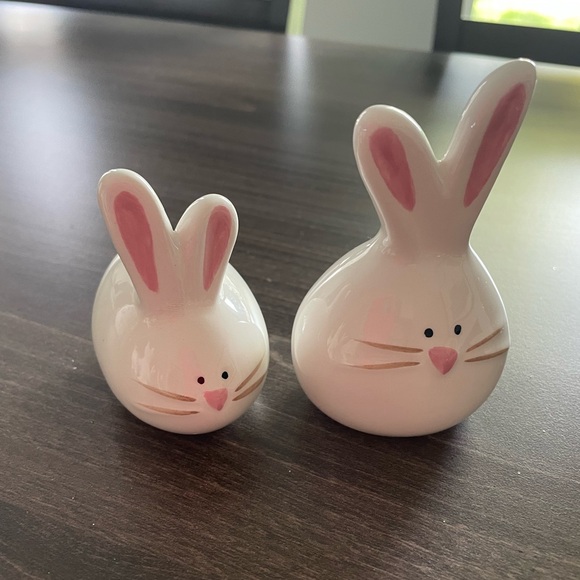 Holiday | Ceramic Bunny Figurines | Poshmark